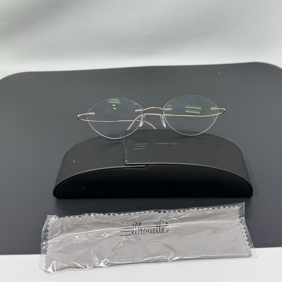 Silhouette | Accessories | Silhouette Eyeglasses 555 7 7530 Titan Gold ...